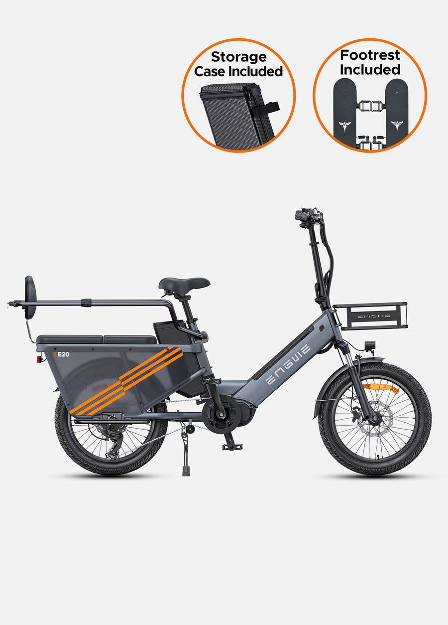 Engwe LE20 Cargo E-bike 100N.m Torque 350KM Long Range – Engwe-bikes-EU